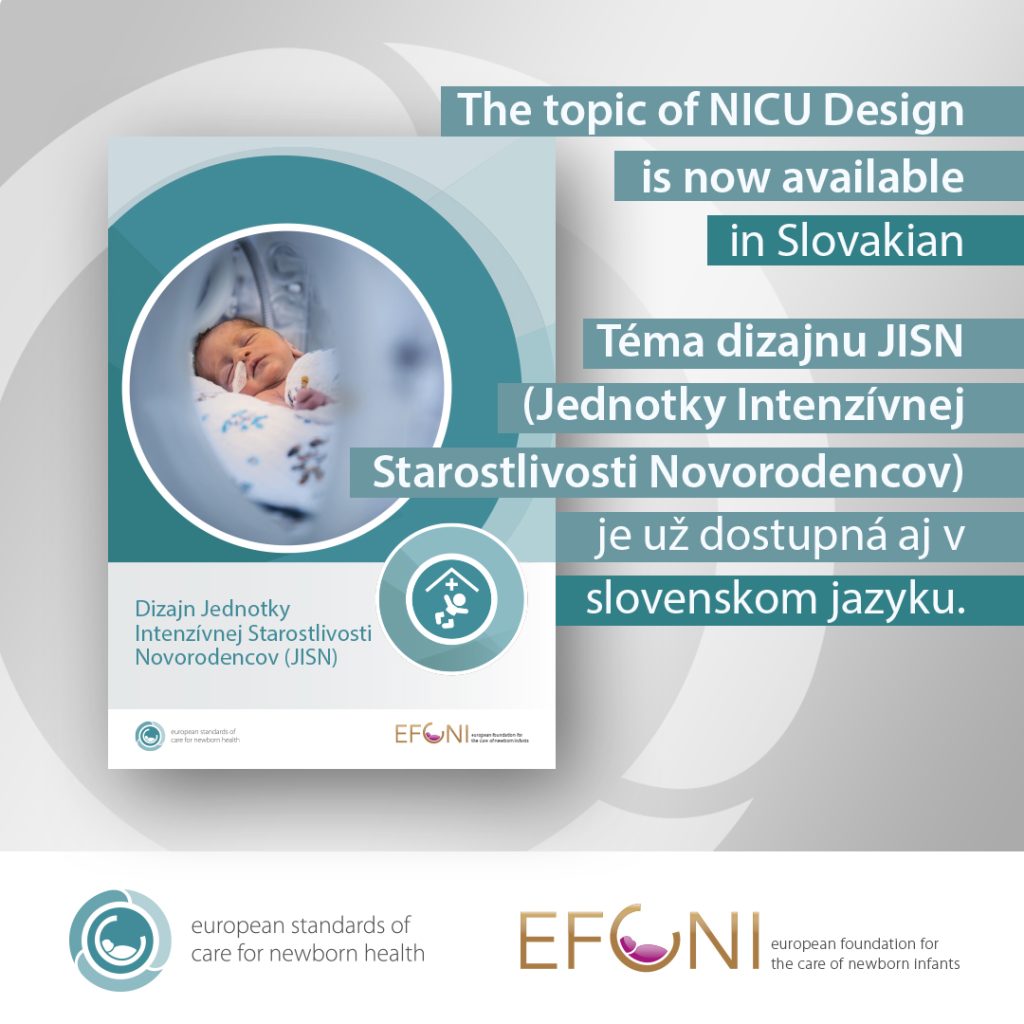 Gratulujeme! The standards on NICU Design have been translated into ...